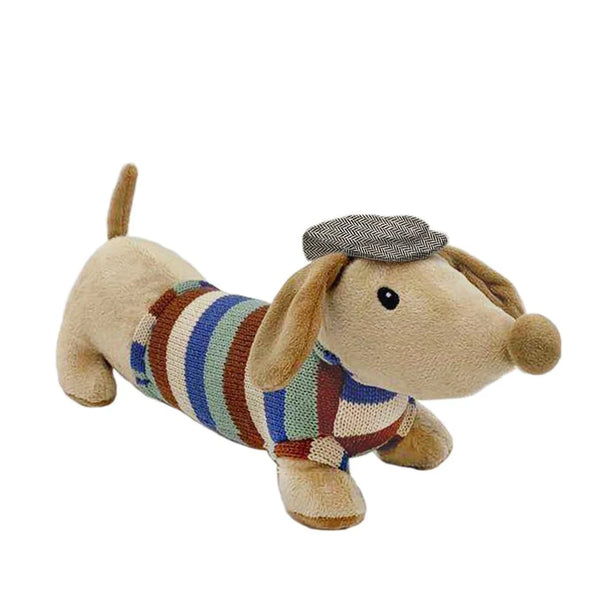 Pierre French Wiener Dog Plush Toy - Moss & Embers Home Decorum